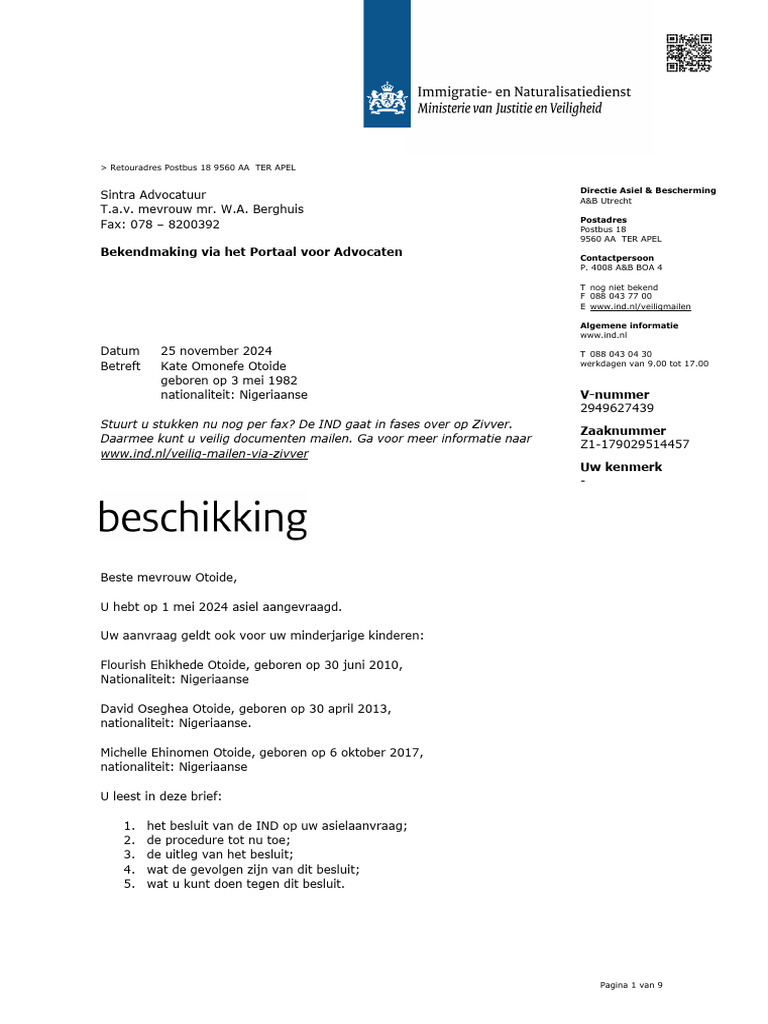 Otoide Beschikking | PDF