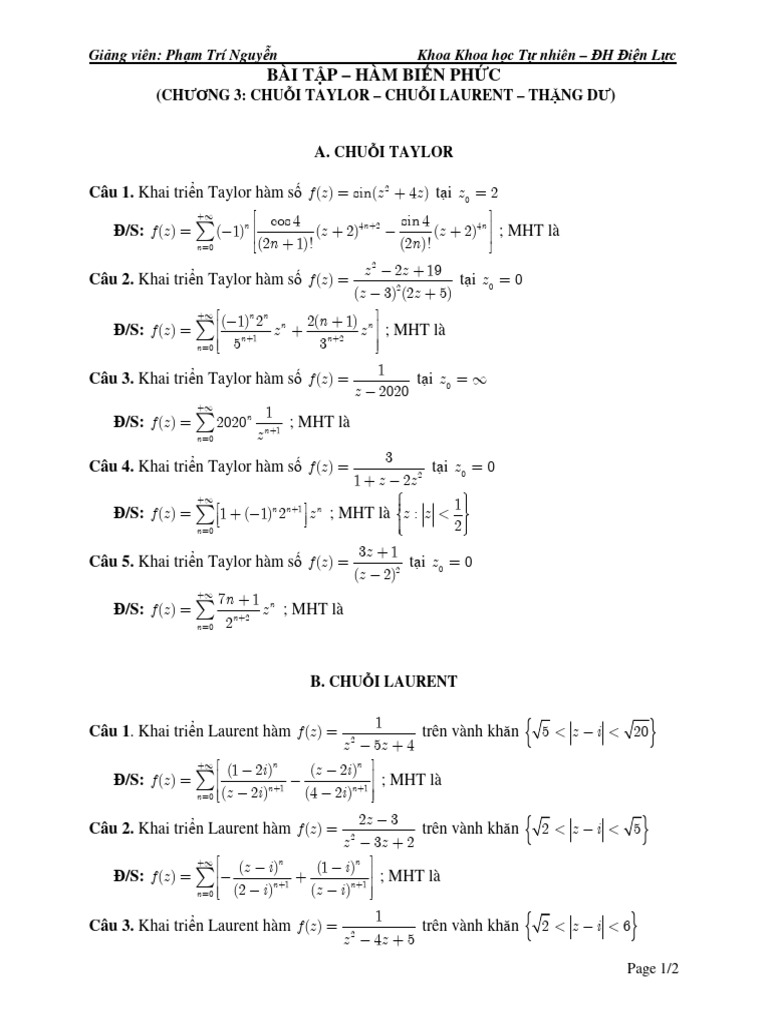 Bai Tap Chuong 3 | PDF