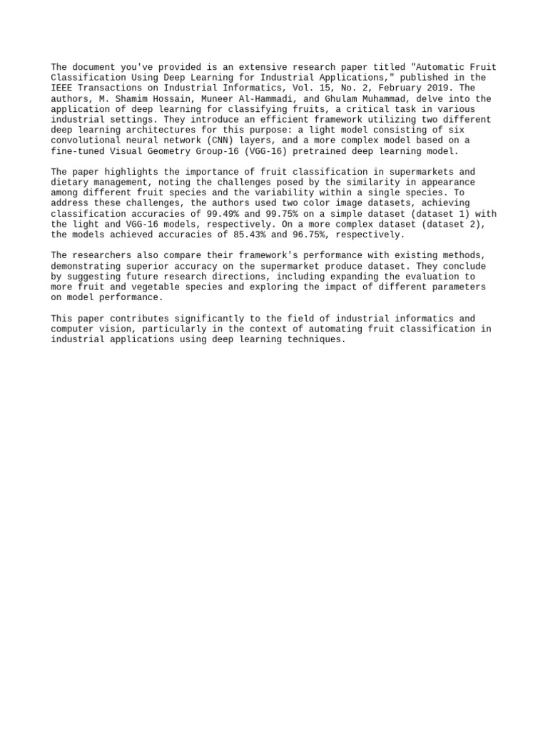 Automatic Fruit Classification Using Deep Learning Pdf