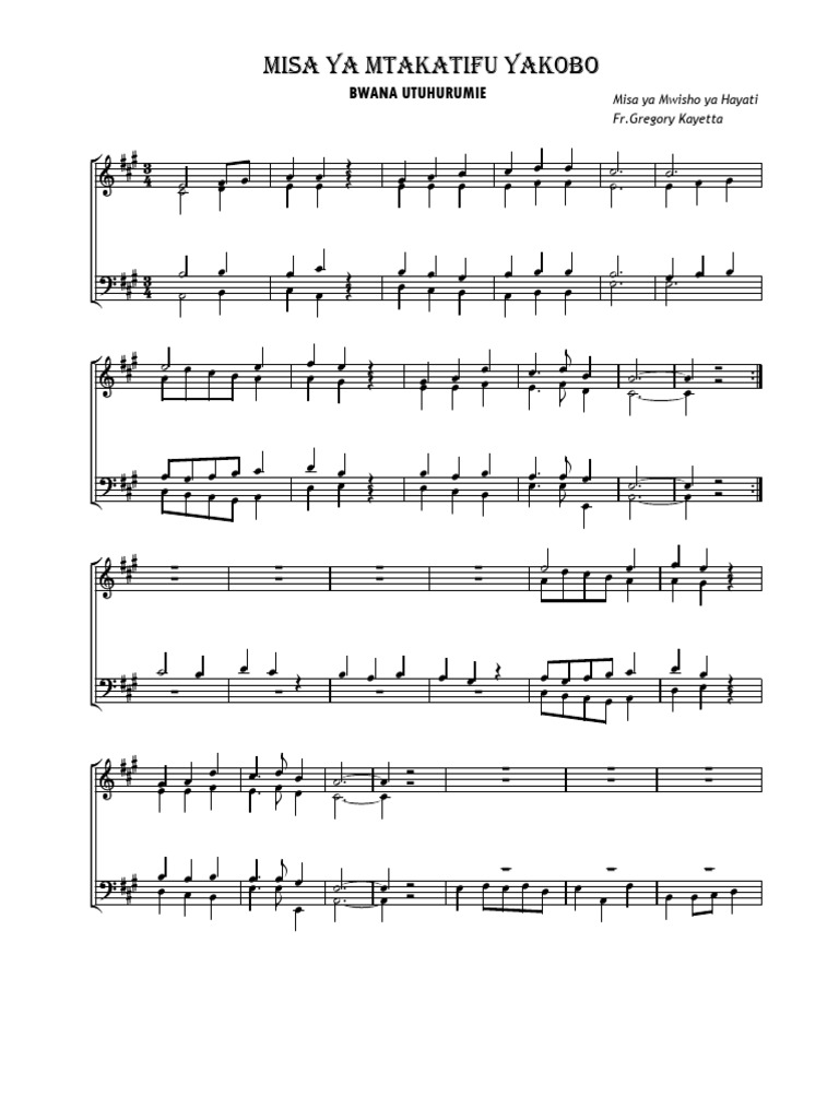 7bb67 Misa Ya MT - Yakobo G.F.kayetta | PDF