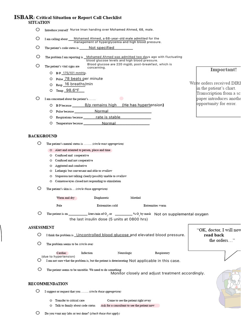 ISBAR 902dc41d5bae2da30bf0ec45effa5ce9.PDF | PDF | Hypertension | Blood ...