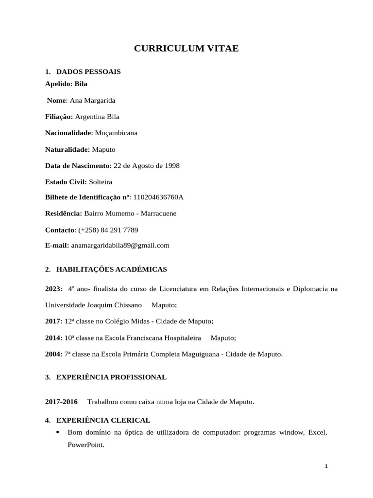 Curriculum Ana | PDF