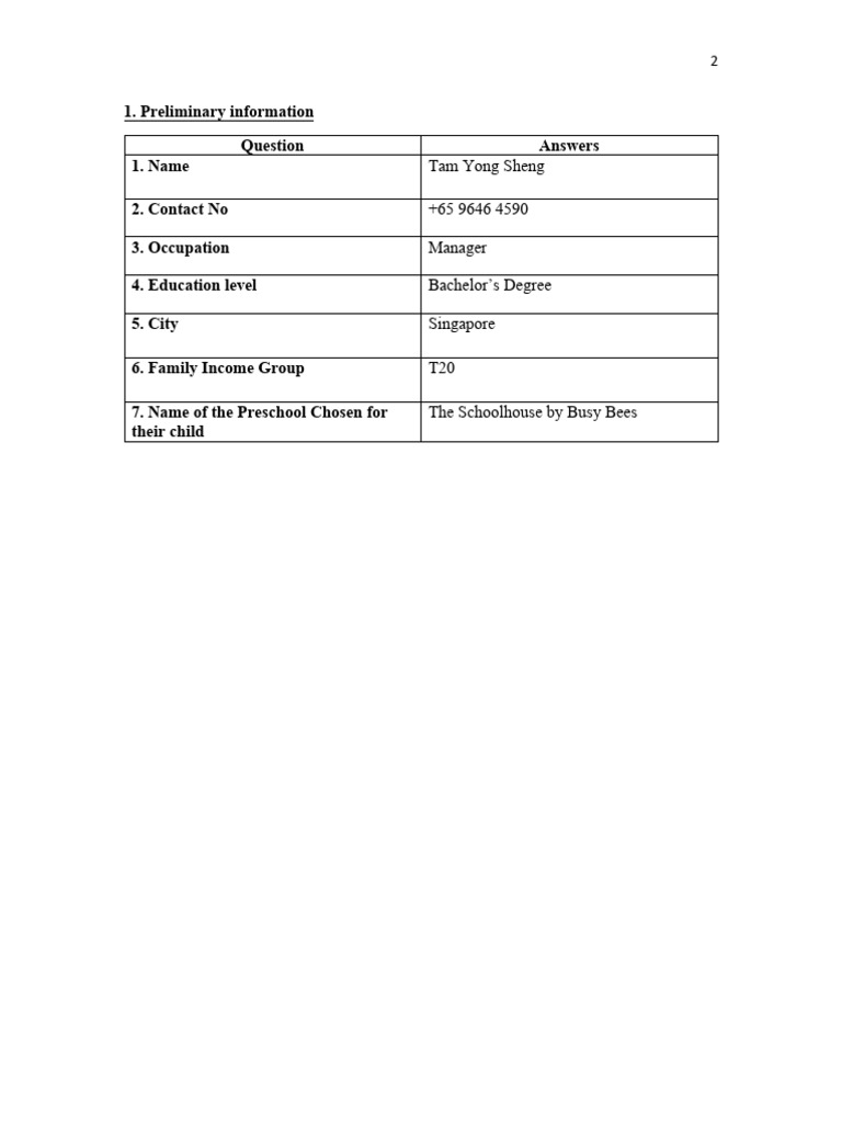 Contoh transkrip dan analysis interview (1) | PDF | Preschool | Teachers