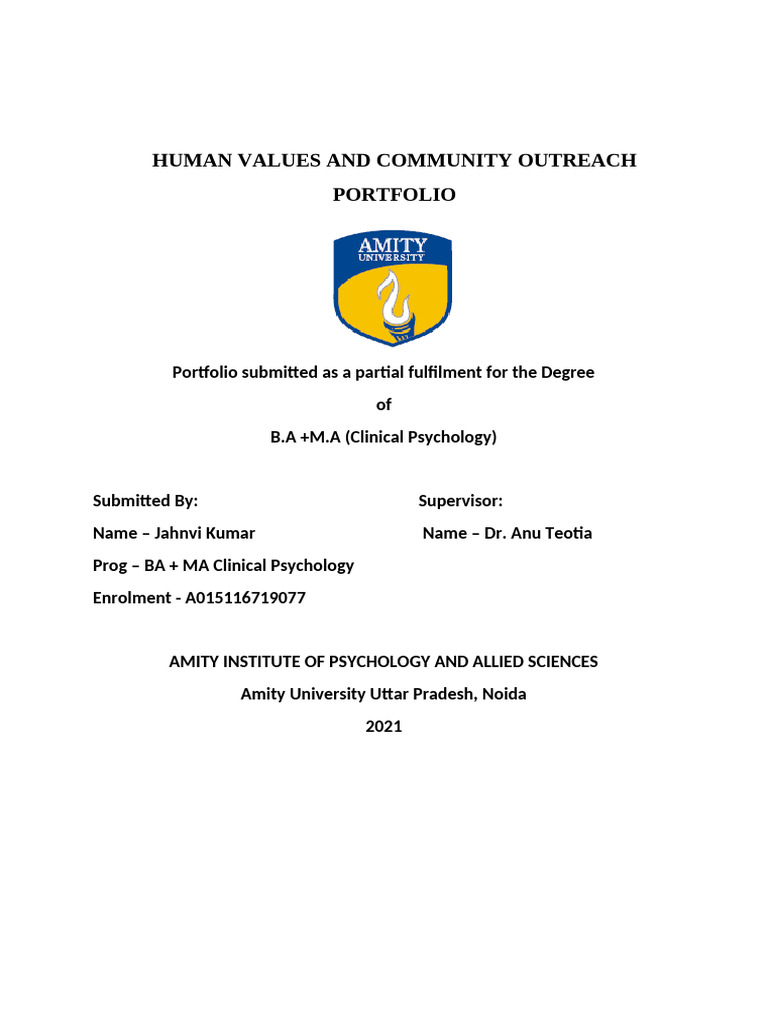 HVCO CASE STUDY | PDF | Mental Health | Empathy