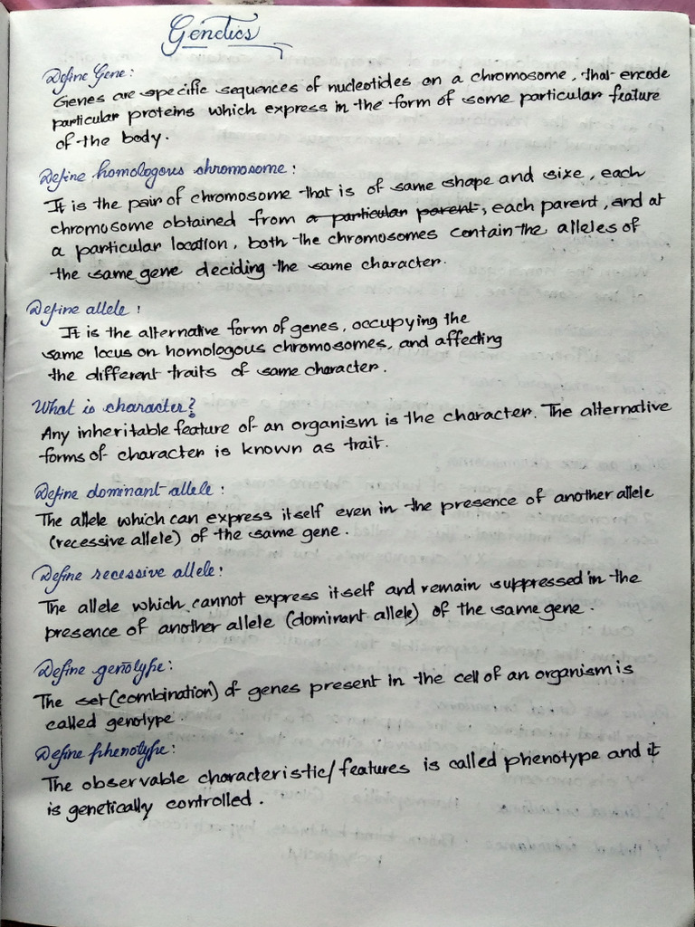 Genetics Pdf Allele Dominance Genetics