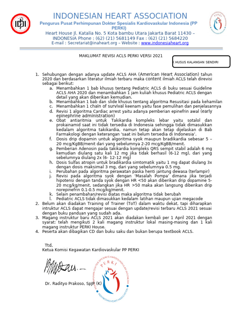 Maklumat Acls Perki | PDF