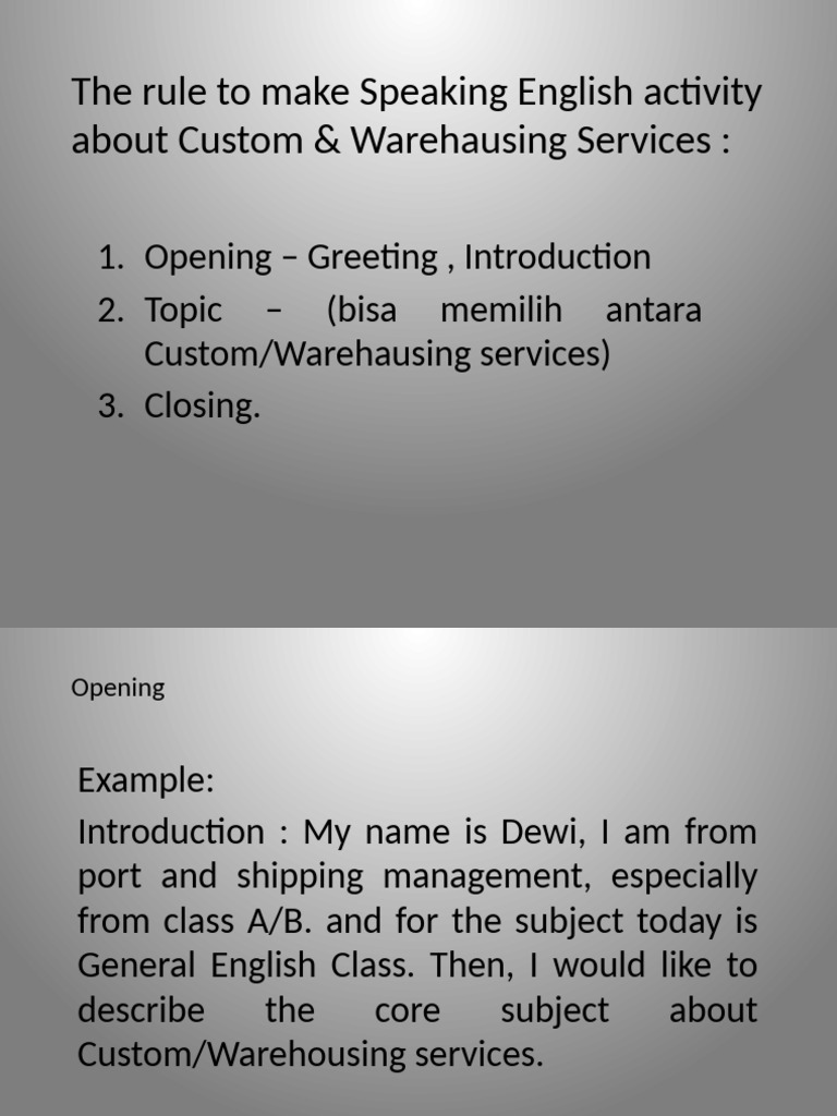 Speaking Activities Uts | PDF