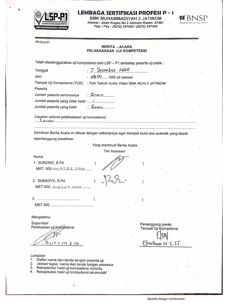 BAP Dan Daft Hadir TAV | PDF