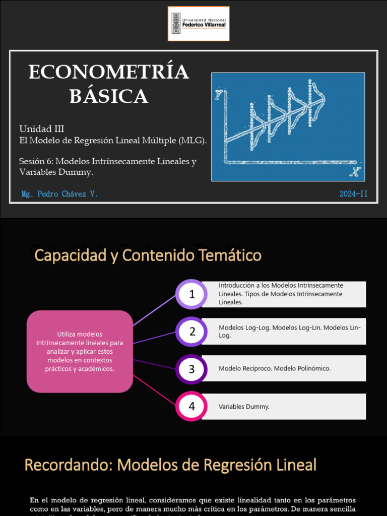 Sesión 6 Econometría Básica | PDF | Análisis de regresión | Variable (Matemáticas)