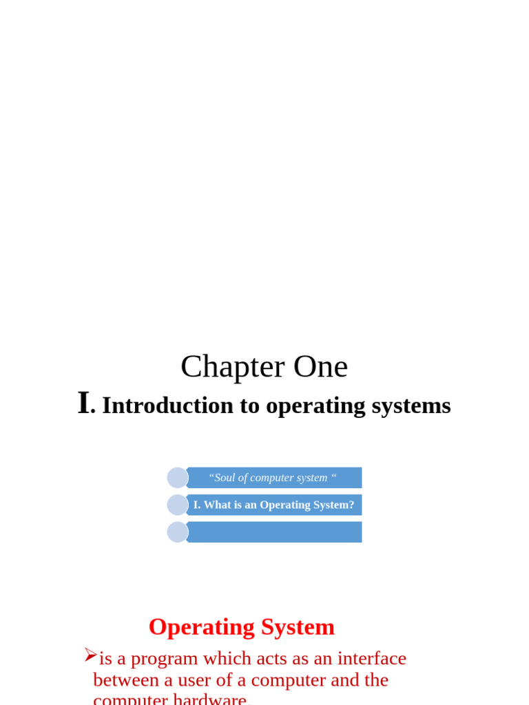 Chapter 1 Os | PDF | Operating System | Process (Computing)