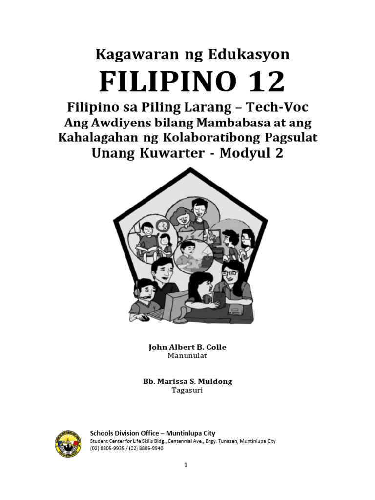 Modyul 2-Ang Awdiyens Bilang Mambabasa at Ang Kahalagahan NG ...