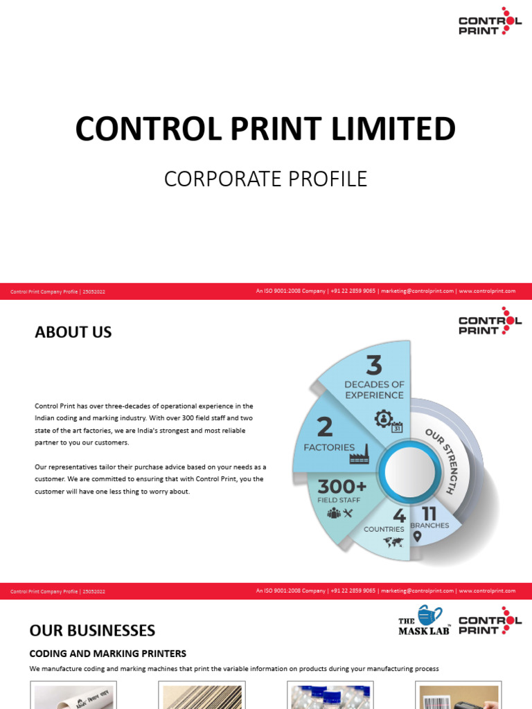 Control Print: Coding & Marking Solutions | PDF | Printer (Computing)