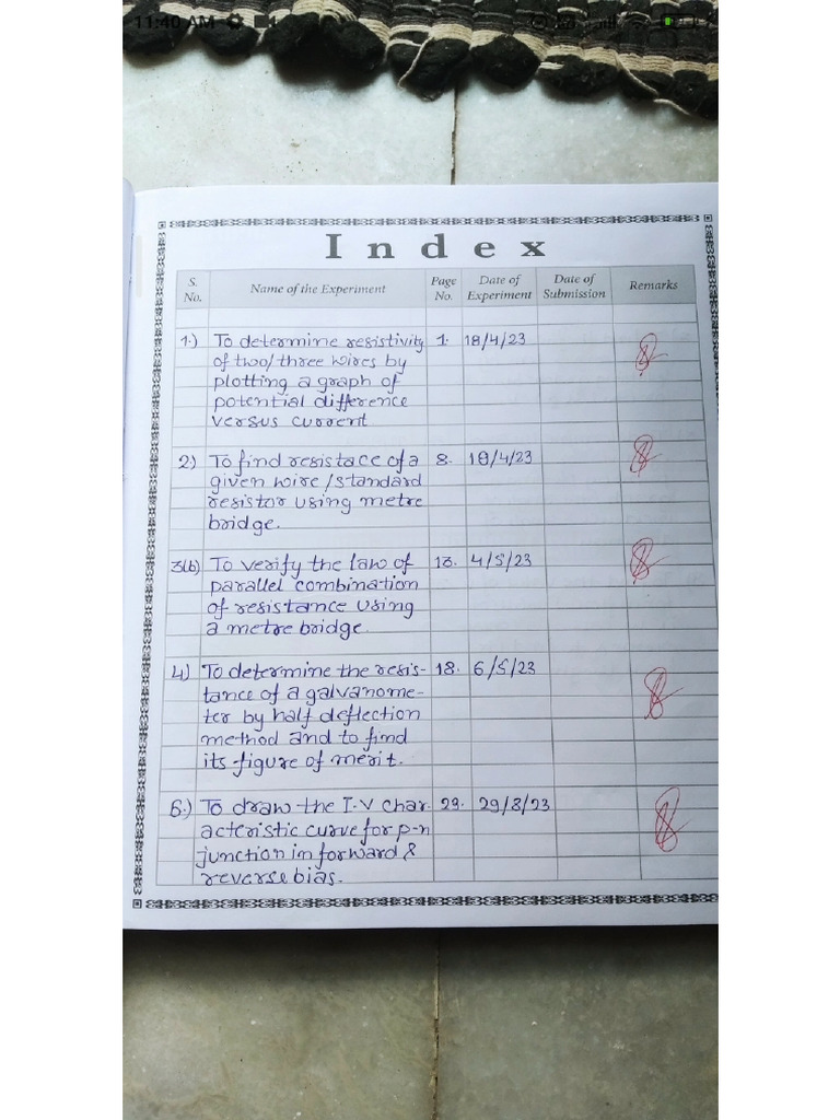 Class 12th Physics Practical File | PDF