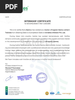 Internship Certificate | PDF