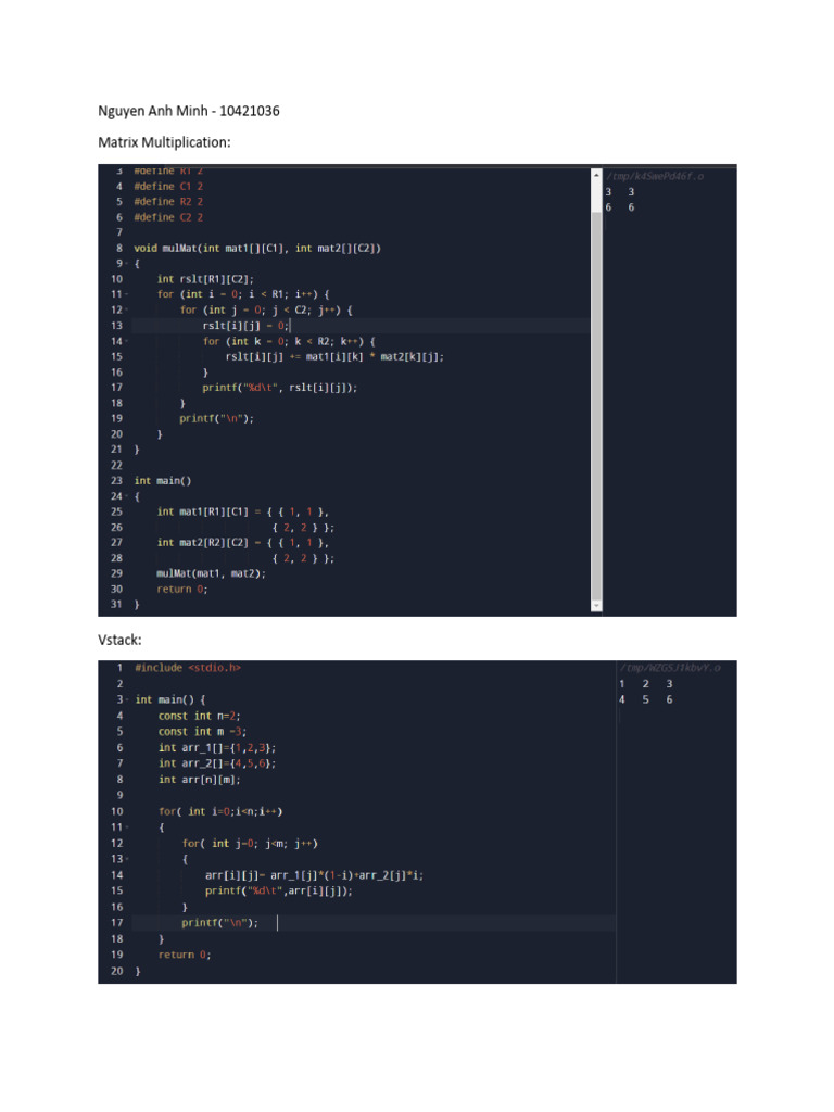 Matrix Multiplication Explained | PDF