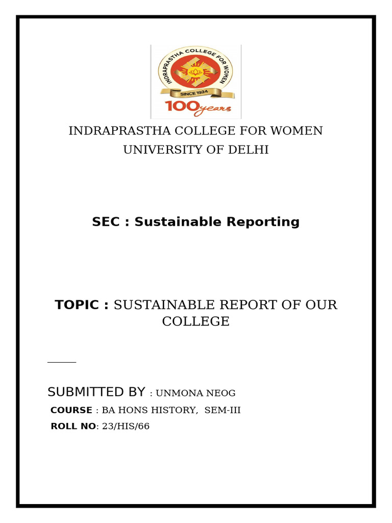 Sustainable Report by Unmona | PDF | Sustainability | Efficient Energy Use