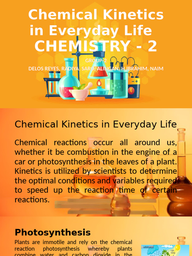 Chemical Kinetics in Daily Life | PDF