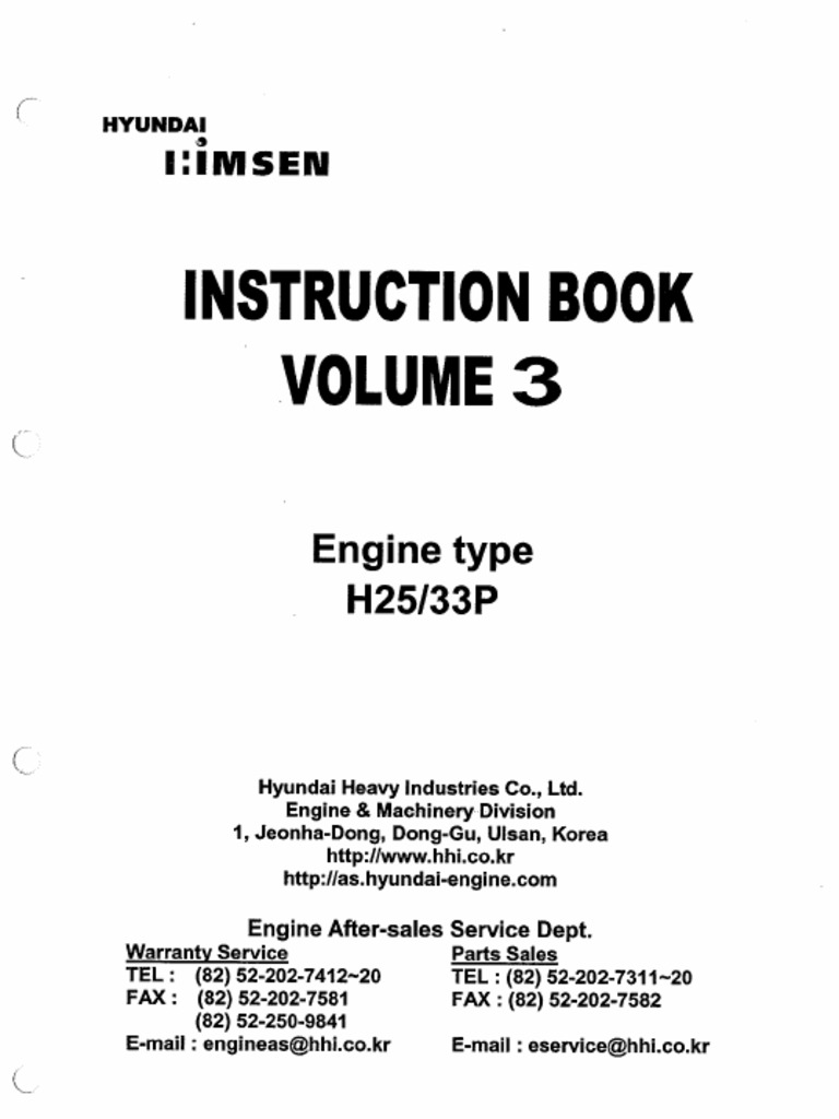Inst Book 4-Stroke Diesel Engine Vol.3 | PDF