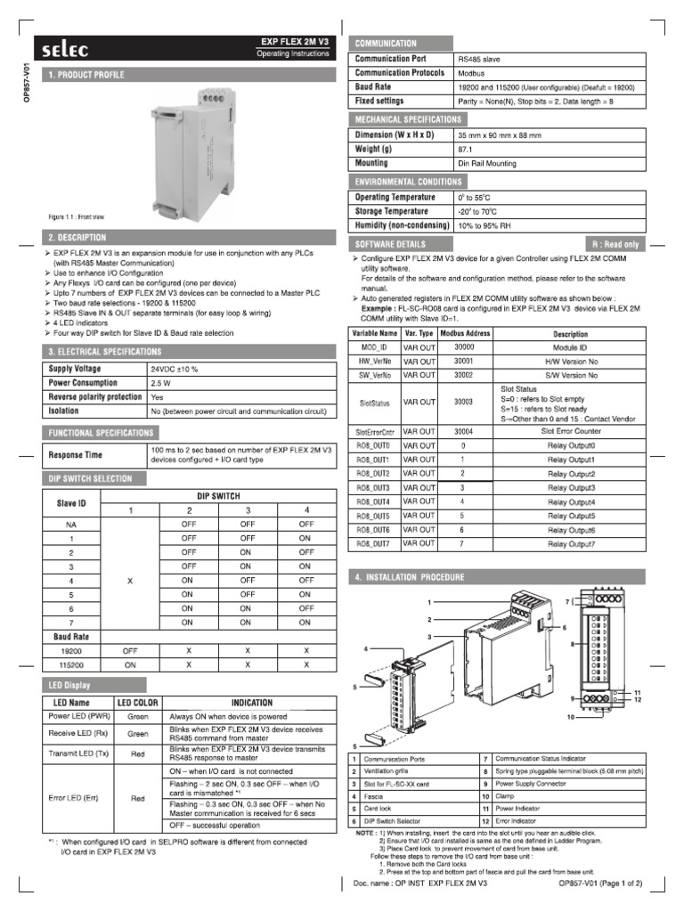 EXP FLEX 2M V3 Instruction Manual | PDF