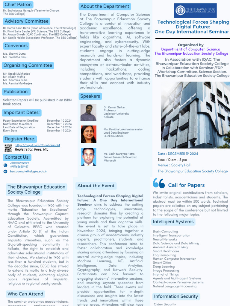 Digital Future Seminar at BESC 2024 | PDF | Internet Of Things | Computing