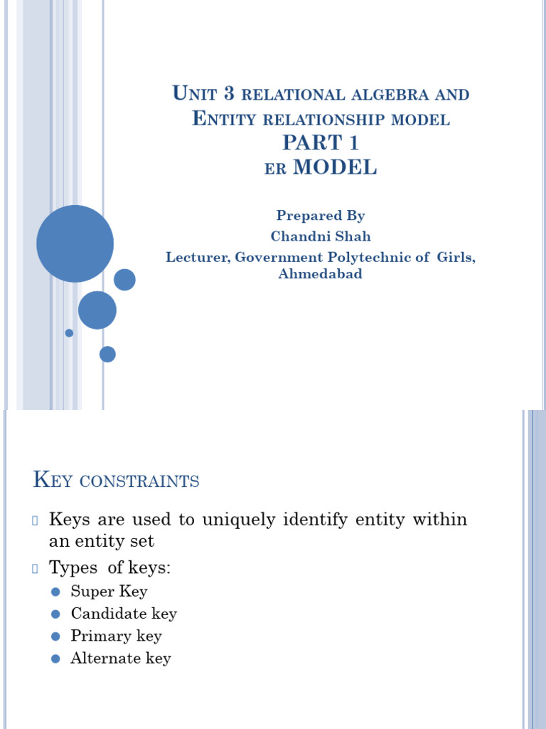 Understanding Keys in ER Models | PDF | Data Management | Data
