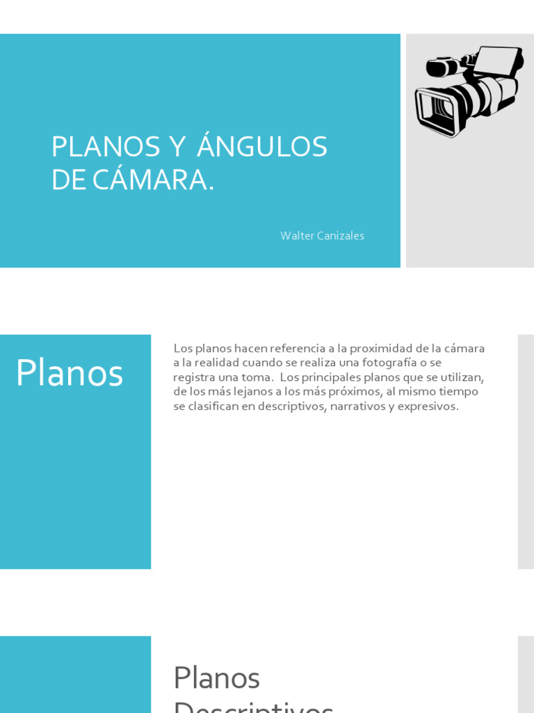 Planos y Angulos de Cámara | PDF