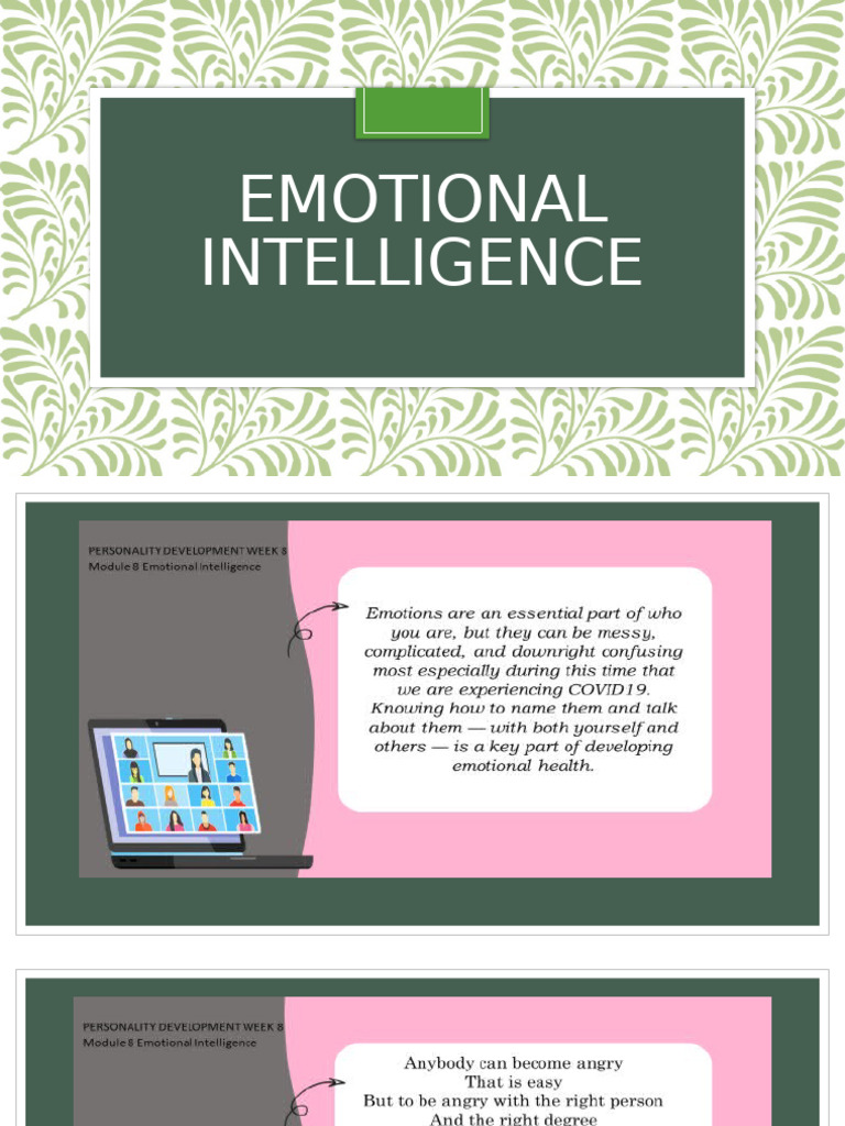 Emotional Intelligence | PDF
