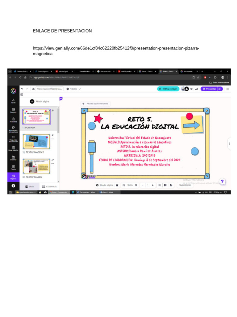 | Reto 6 Educación y tecnología: nuevos entornos de aprendizaje del siglo XXI. | PDF