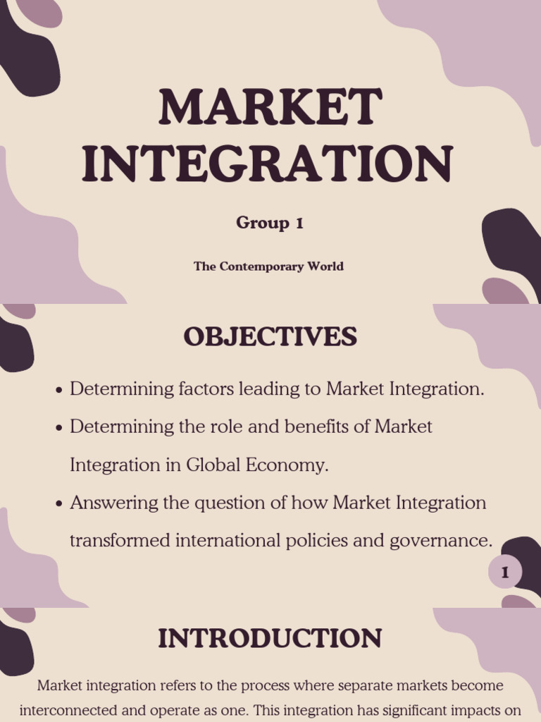 Group 1 Market Integration | PDF | Market (Economics) | E Commerce