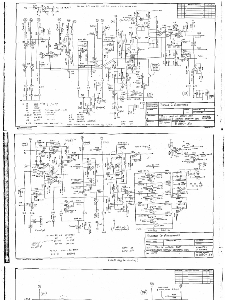 Buchla 200 Series Schematics | PDF