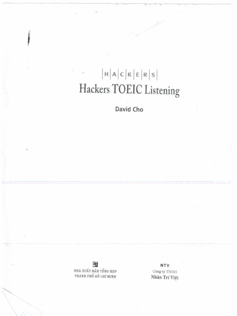 Hacker Toeic Listening | PDF