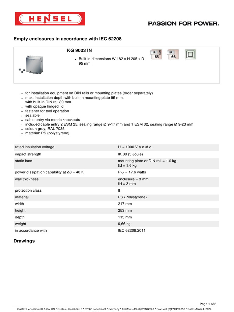 hensel_electric | PDF | Electrical Engineering | Electrical Components