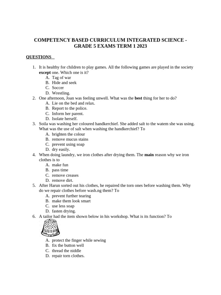 Competency Based Curriculum Integrated Science 1 | PDF | Compost | Manure