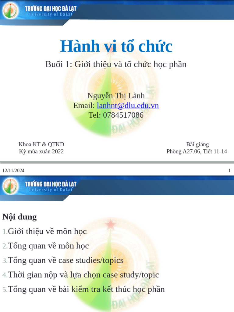 Tong Quan Hoc Phan (1) | PDF