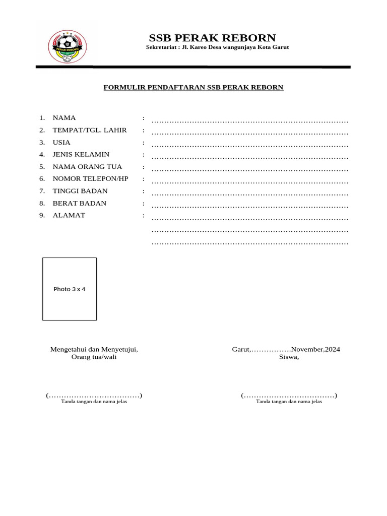 2 Formulir SSB | PDF