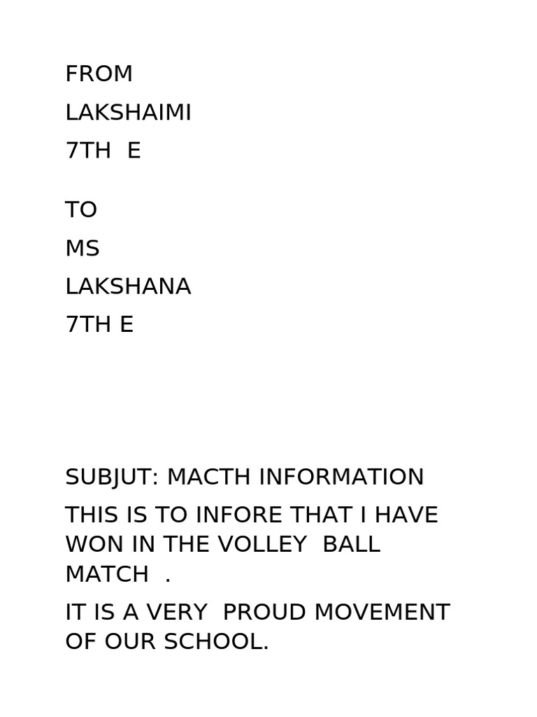 Volleyball Match Victory Announcement Pdf