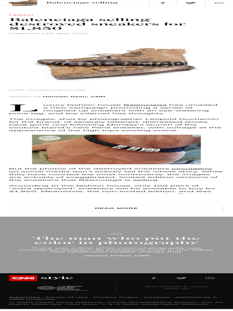 Selling Destroyed Sneakers For $1,850 | PDF