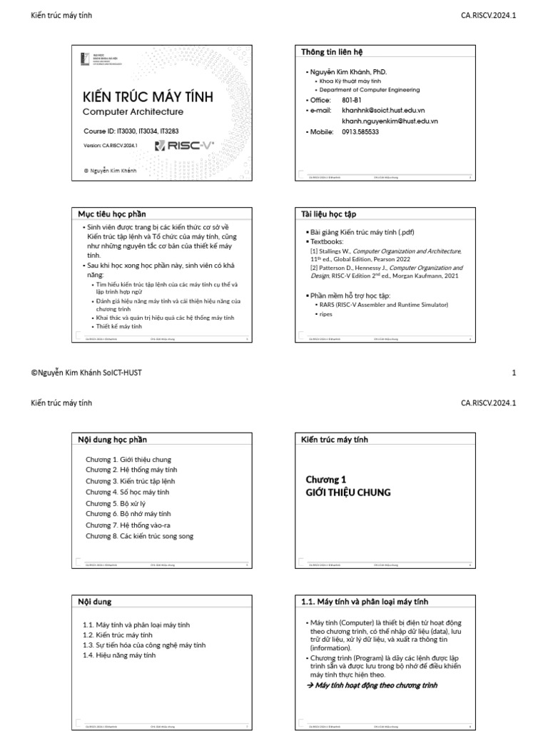 CA RISCV 2024 1-CH1-4s | PDF