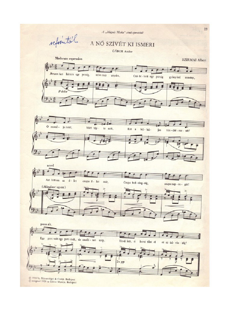 A No Szivet Ki Ismeri | PDF