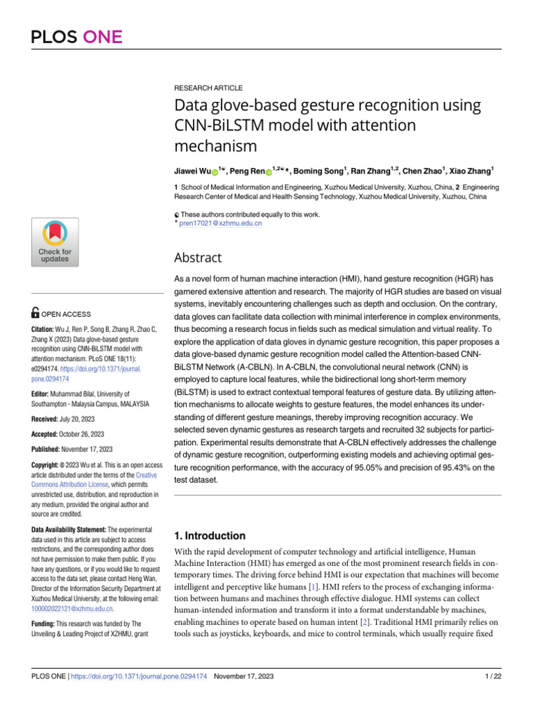 Hand Gesture Recognition Using Diff Models | PDF | Artificial Neural ...