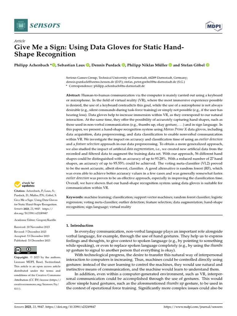 hand gestures recognition for static hand | PDF | Support Vector Machine | Cluster Analysis