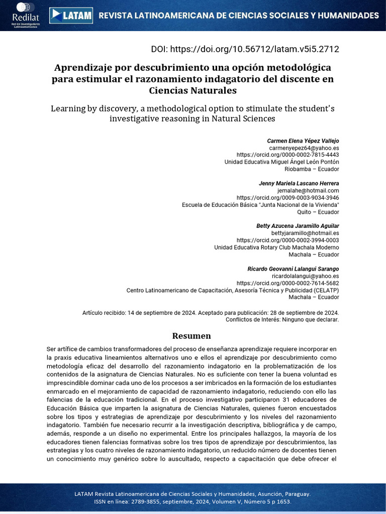 Dialnet-AprendizajePorDescubrimientoUnaOpcionMetodologicaP-9719801 | PDF | Enseñando | Aprendizaje