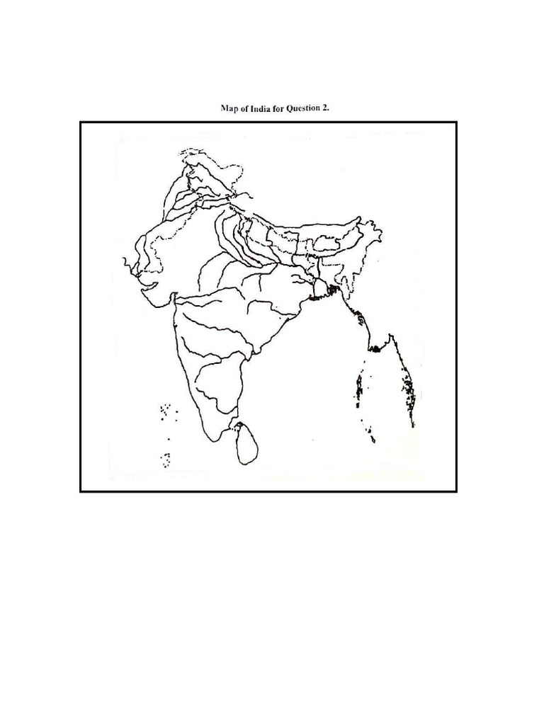 India Outline Map | PDF