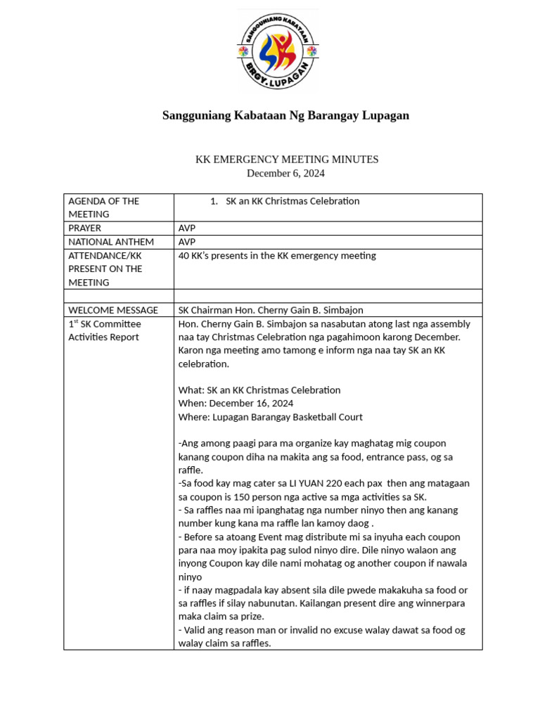 1st KK ASSEMBLY | PDF