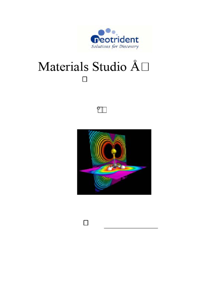 Materials Studio 培训教程 | PDF | Polymers | Poly(Methyl Methacrylate)