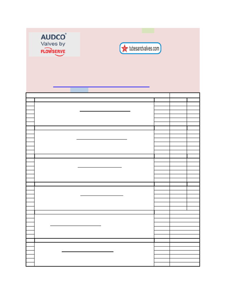Audco Ball Valves Pricelist 2021 | PDF | Valve | Mechanical Engineering