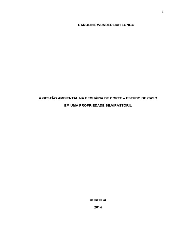R - e - Caroline Wunderlich Longo | PDF | Agricultura | Sustentabilidade