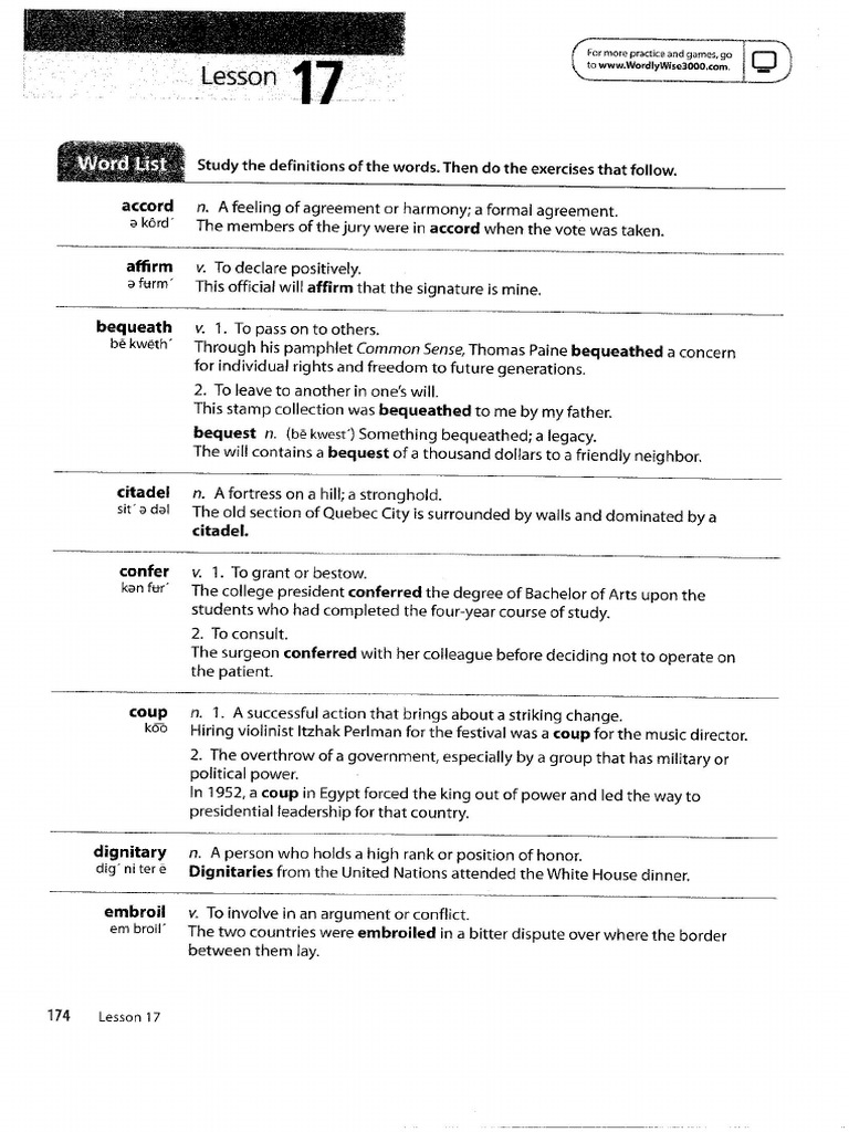 WW Book 8-3rd - Lesson 17,18 | PDF