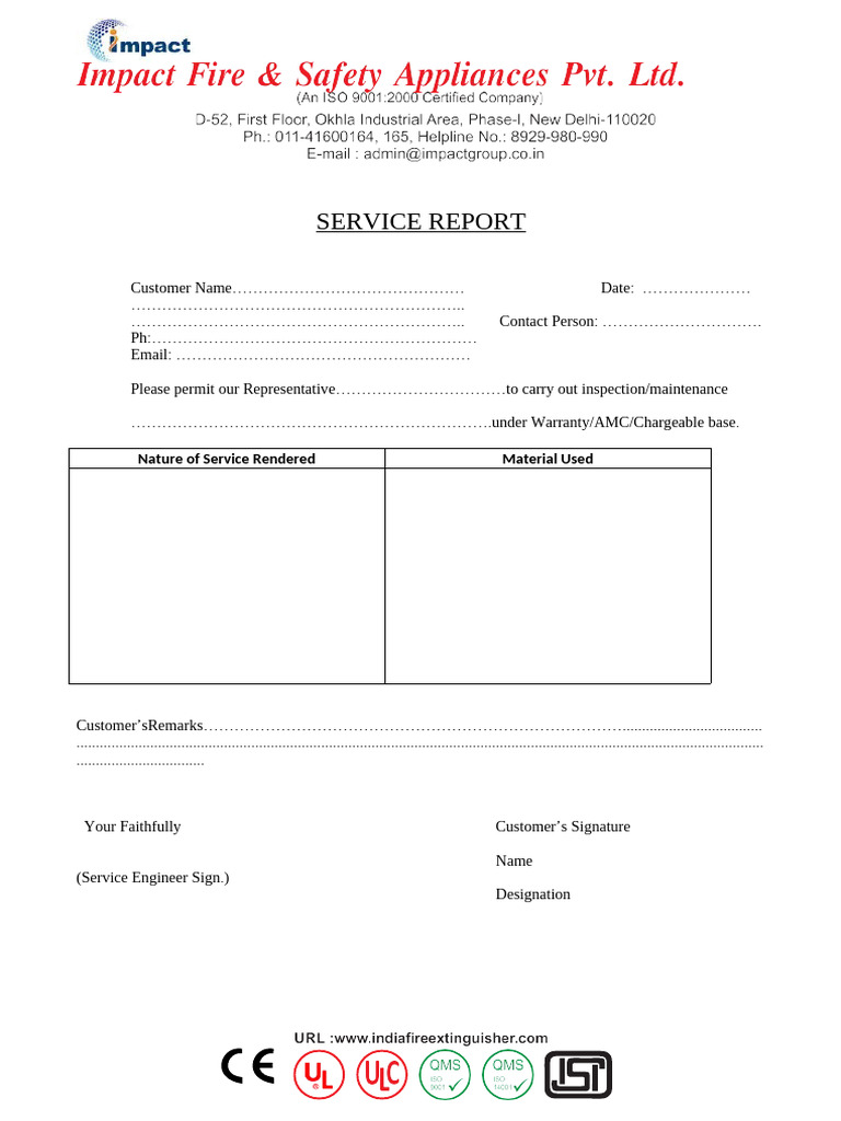 Impact Service Report Updated | PDF