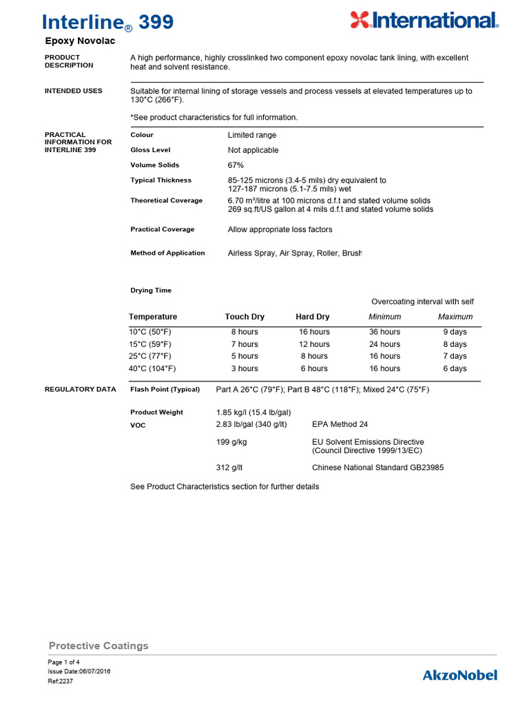 Att-1 Interline 399 | PDF | Paint | Coating
